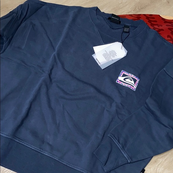 Quiksilver | Sweaters | Quiksilver Womens Her Boxy Fleece Crew Sweater ...